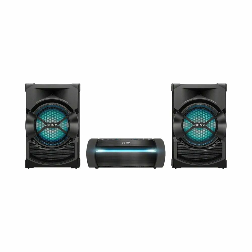 Минисистема Sony Shake-X10 черный 1200Вт CD CDRW DVD DVDRW FM USB BT