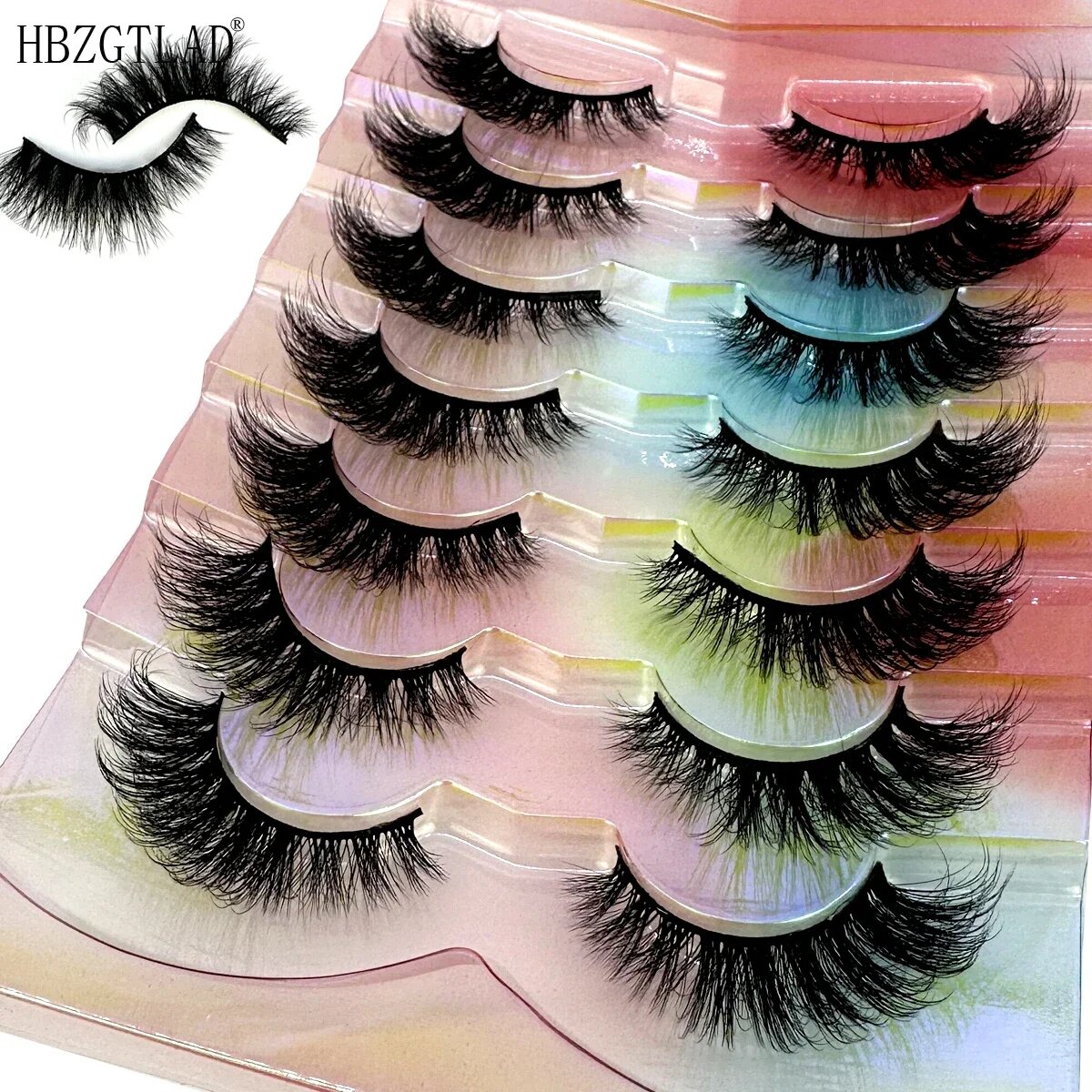 Накладные ресницы HBZGT LAD, 7 пар, цвет 7pairs650