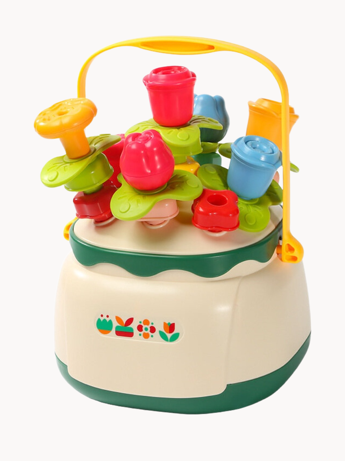 Развивающая игрушка Huanger Cортер Корзина с цветами, 39 аксессуаров, разноцветный