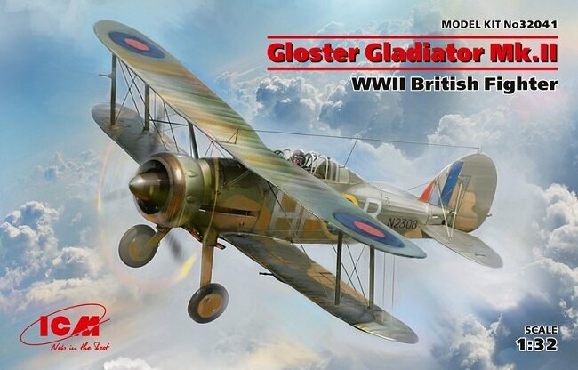 32041 ICM Самолет Gloster Gladiator Mk.II 1/32