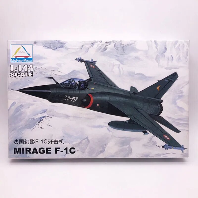 Мираж F-1C, 1/144, Trumpeter, темно-синий