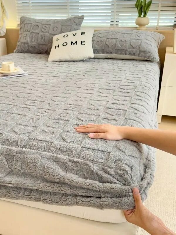 IKEA Наматрасник 90x200х20см светло-серый