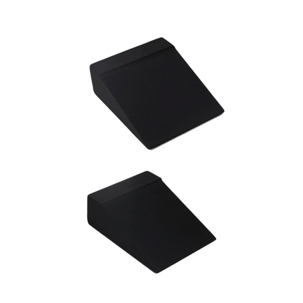 2шт Нескользящие Приседания Клинья Блок Силовой Тренажер Для Ног Носилки Для Икр Наклонная Доска Для Растяжки Ног Клинья Блок