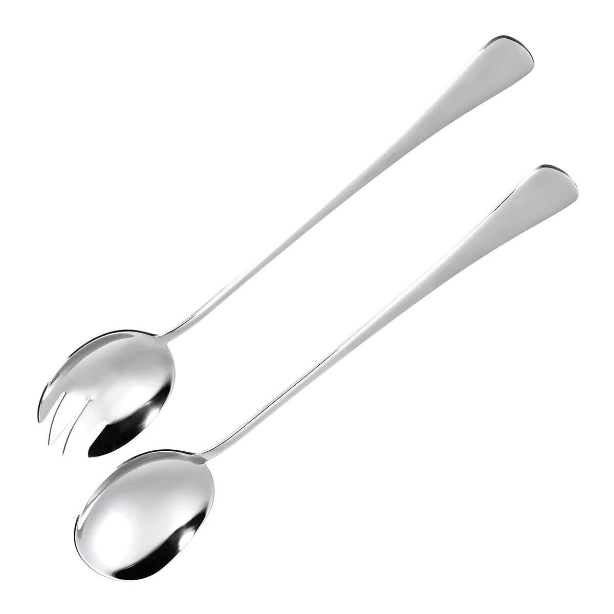 Набор салатных вилок и ложек из нержавеющей стали