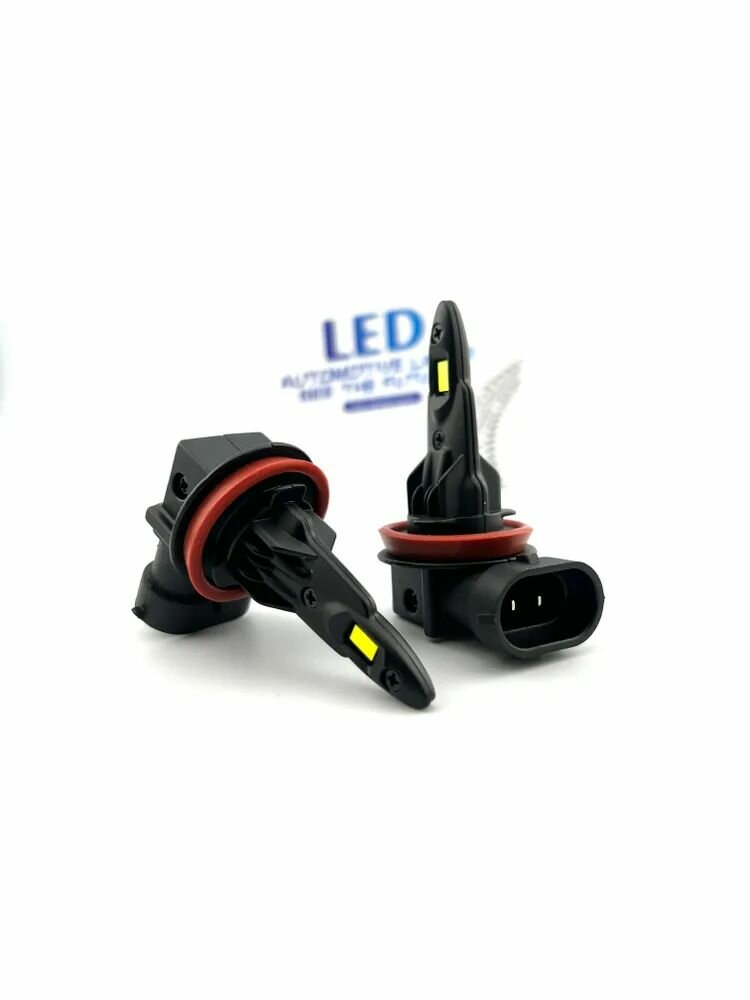 H11 LED лампы 6000k для ПТФ Renault Duster 2010-2021 / лед лампочки в противотуманные фары Рено Дастер / светодиодные автолампы 2 шт