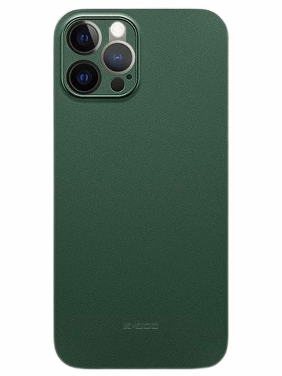 Чехол на iPhone 12 Pro, Air Skin ультратонкий пластик, зеленый