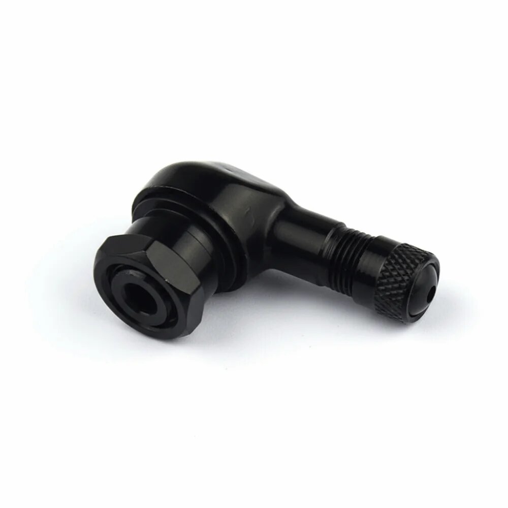 1 шт. 90 ° Клапан обода мотоцикла из алюминиевого сплава, модификация мотоцикла, 1Pcs Black