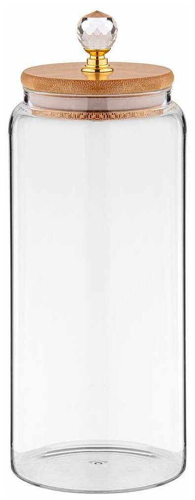 Емкость для сыпучих продуктов 1100 мл, D 9 см. высота 24 см KSG-889-108