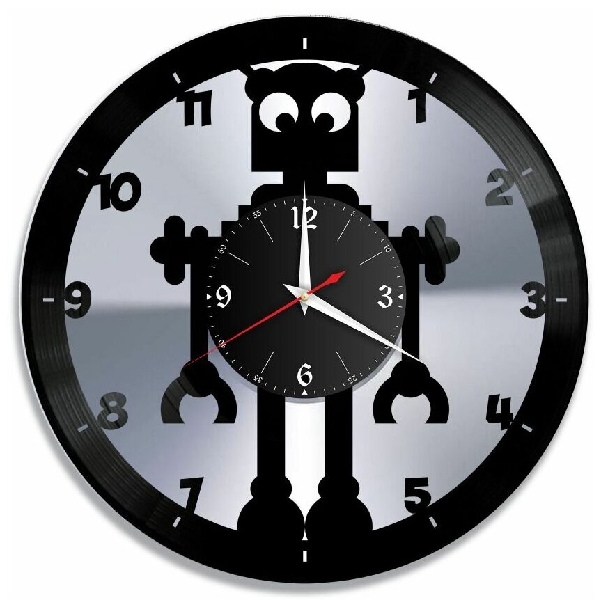 Часы из винила Redlaser "Робот" VW-10796-2