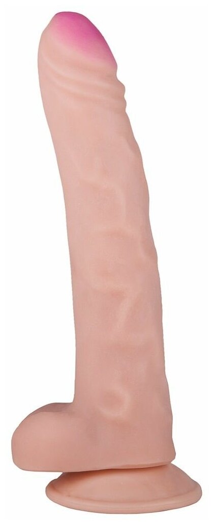 Фаллоимитатор реалистичный на присоске из неоскин / дилдо - 21,3 см.