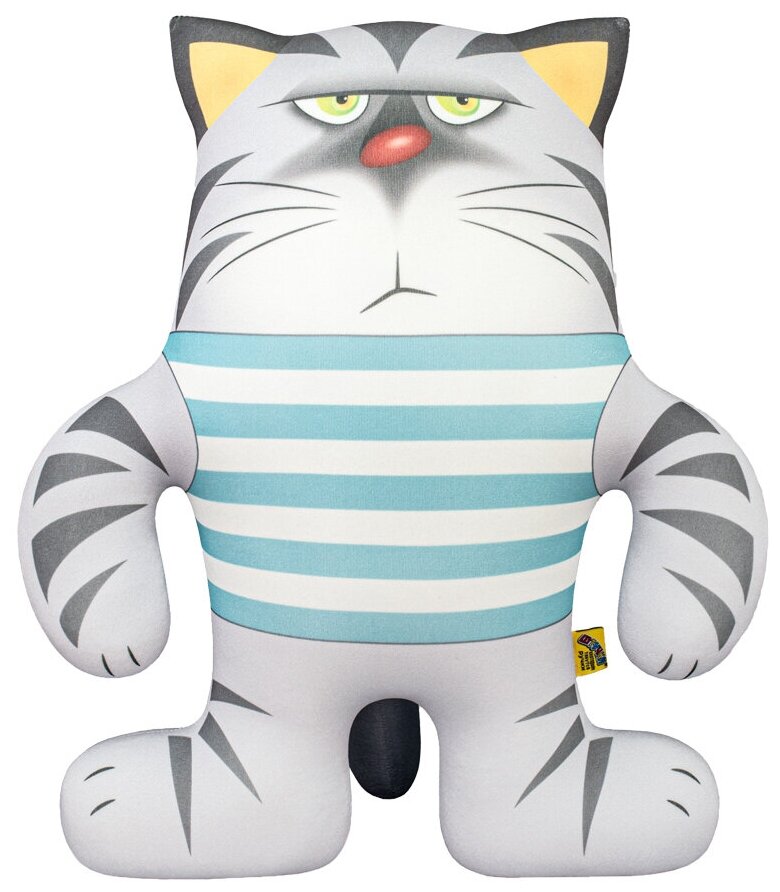 Штучки, к которым тянутся ручки/ Мягкая игрушка-антистресс Кот ВДВ, серый