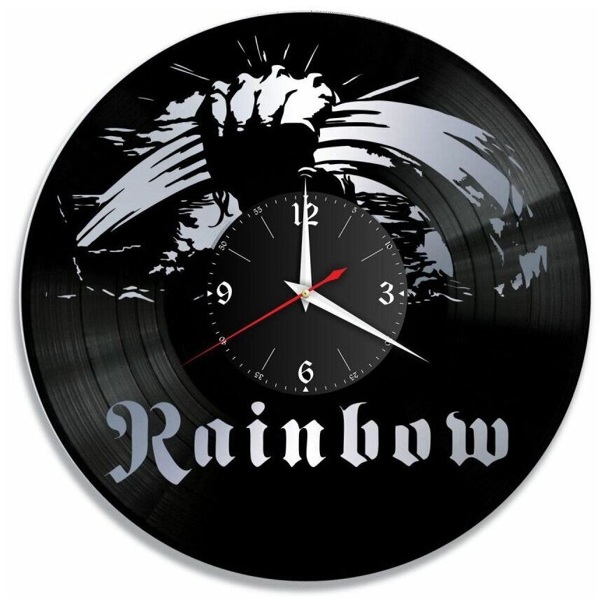 Часы из винила Redlaser "Rainbow, Раинбов" VW-12101-2