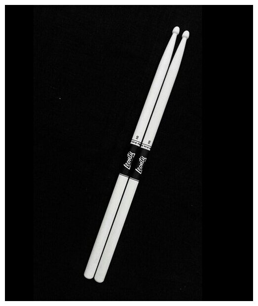 Барабанные палочки, граб, деревянный наконечник, белые, Leonty LW5BW 5B