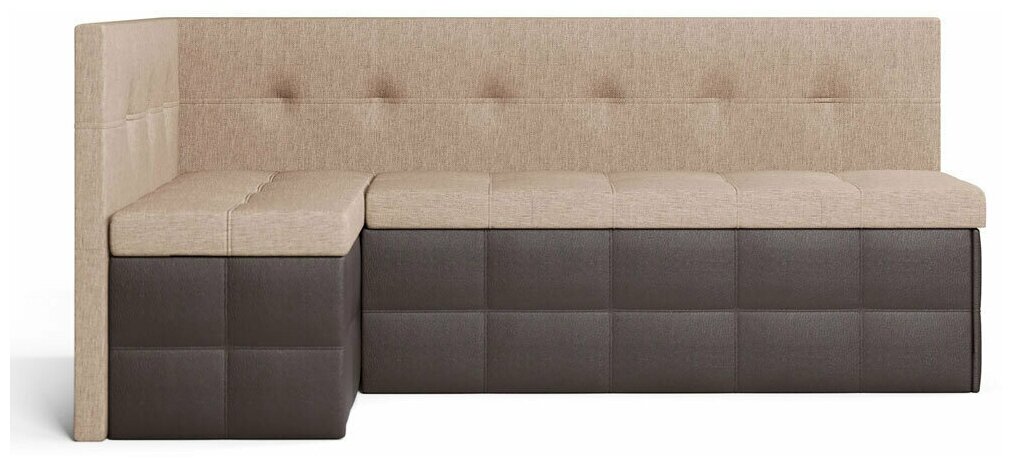 Кухонный уголок со спальным местом 4Home Домино, угловой диван, раскладной механизм Выкатной, 178х104х78 см, на кухню