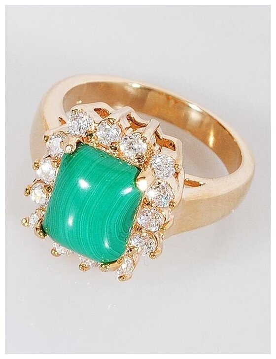 Кольцо, малахит