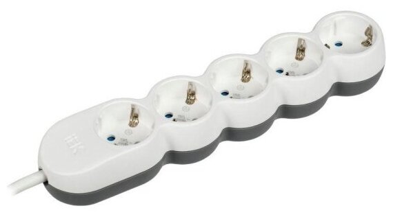 Удлинитель Iek 5х1.5м с заземл. 16А 250В У05 UNO 2P+PE 3х1.5кв. мм, WYP53-16-05-D15-Z