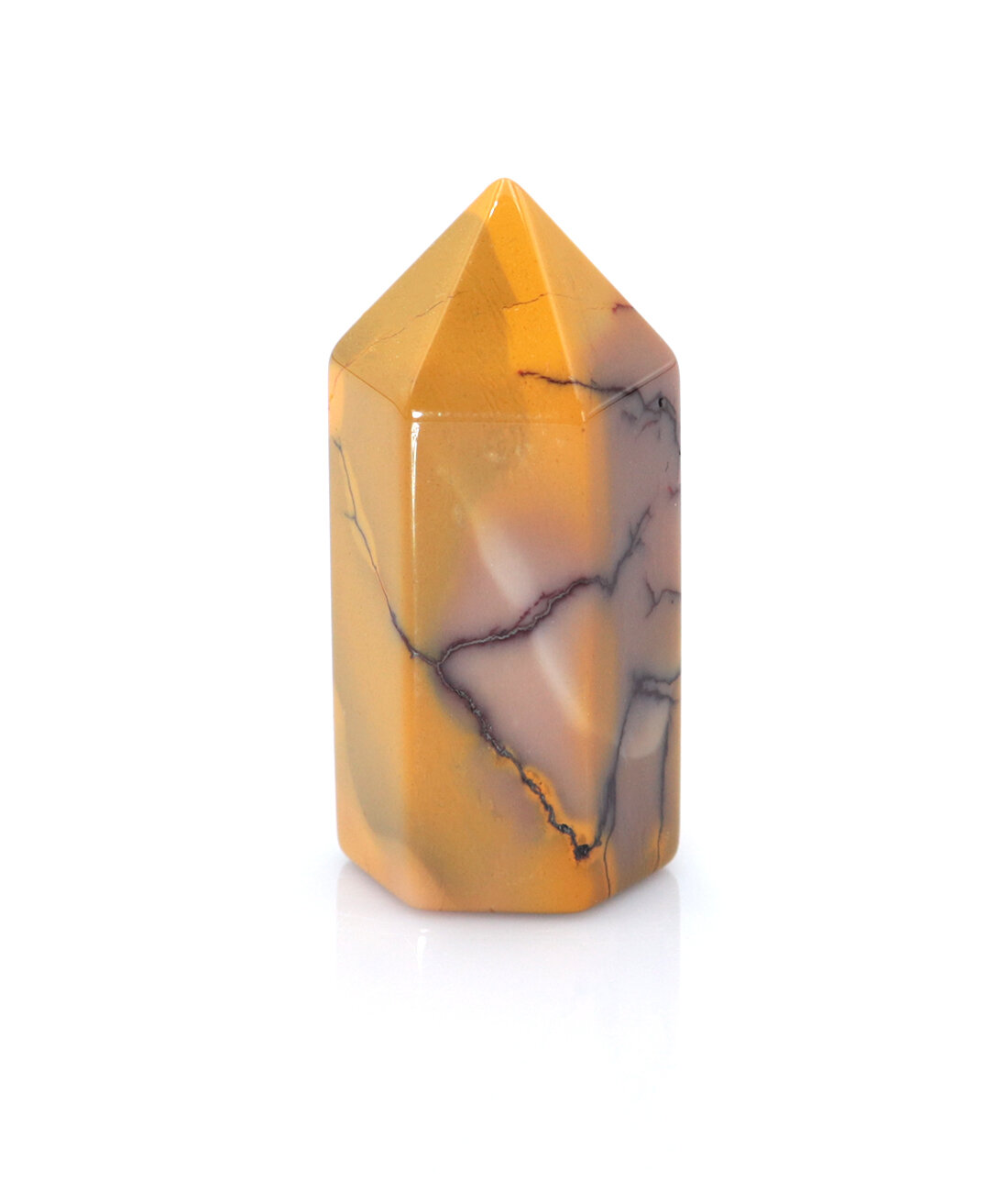 Натуральный камень (минерал) Желтая Яшма Мукаит, кристалл (3,5 см)