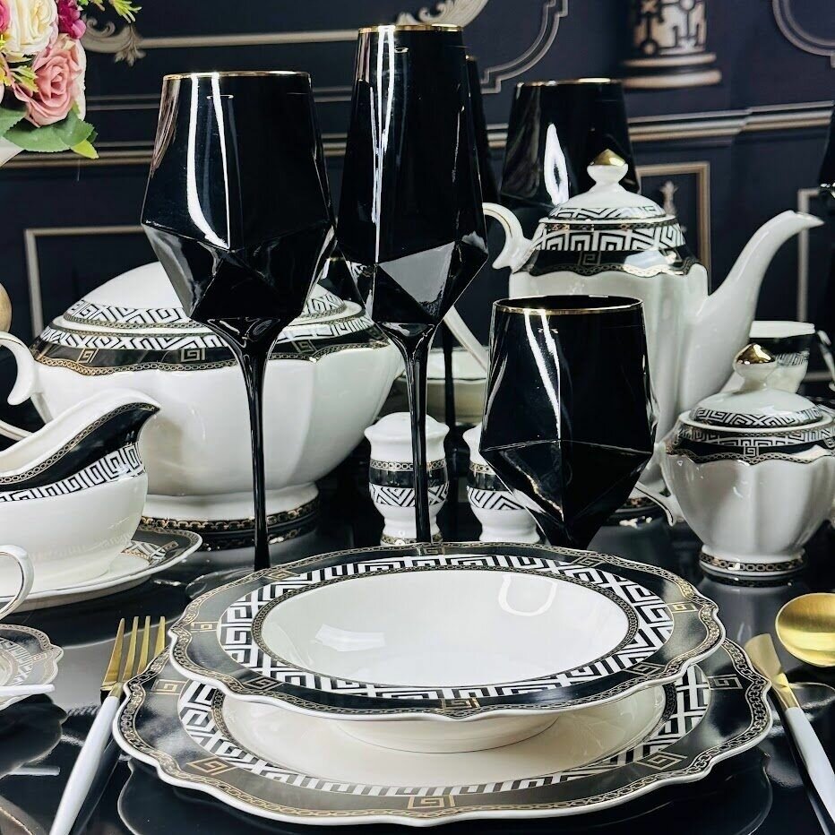 Обеденный сервиз на 6 персон 38 предметов Lenardi Изольда фарфор