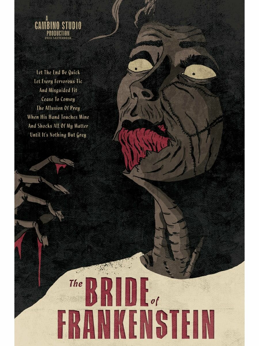 Постер / Плакат / Картина Афиша The Bride of Frankenstein