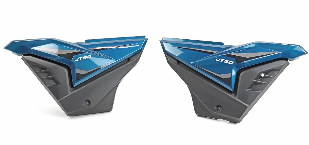 Облицовка боковая (крышка бардачка) Alpha FX Max морская волна (пара)