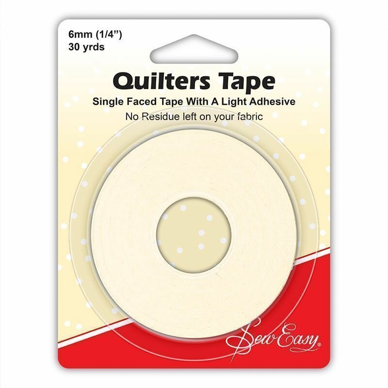 Лента клеевая на бумажной основе для разметки ткани, 6 мм, 27 м Hemline ER394