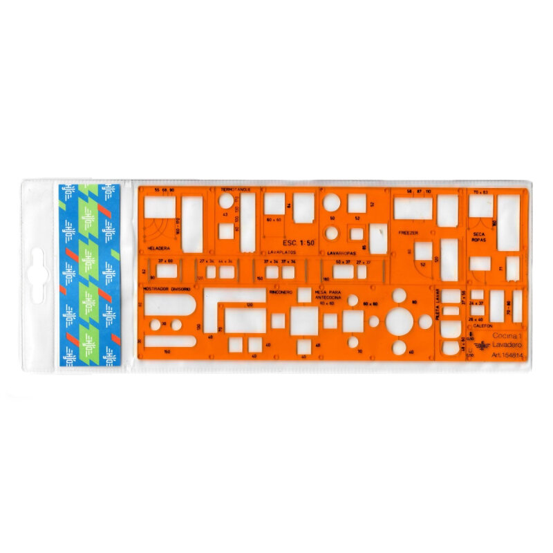 Шаблон Кухня-сантехника Domingo Ferrer (Испания), 1:50 Пластик