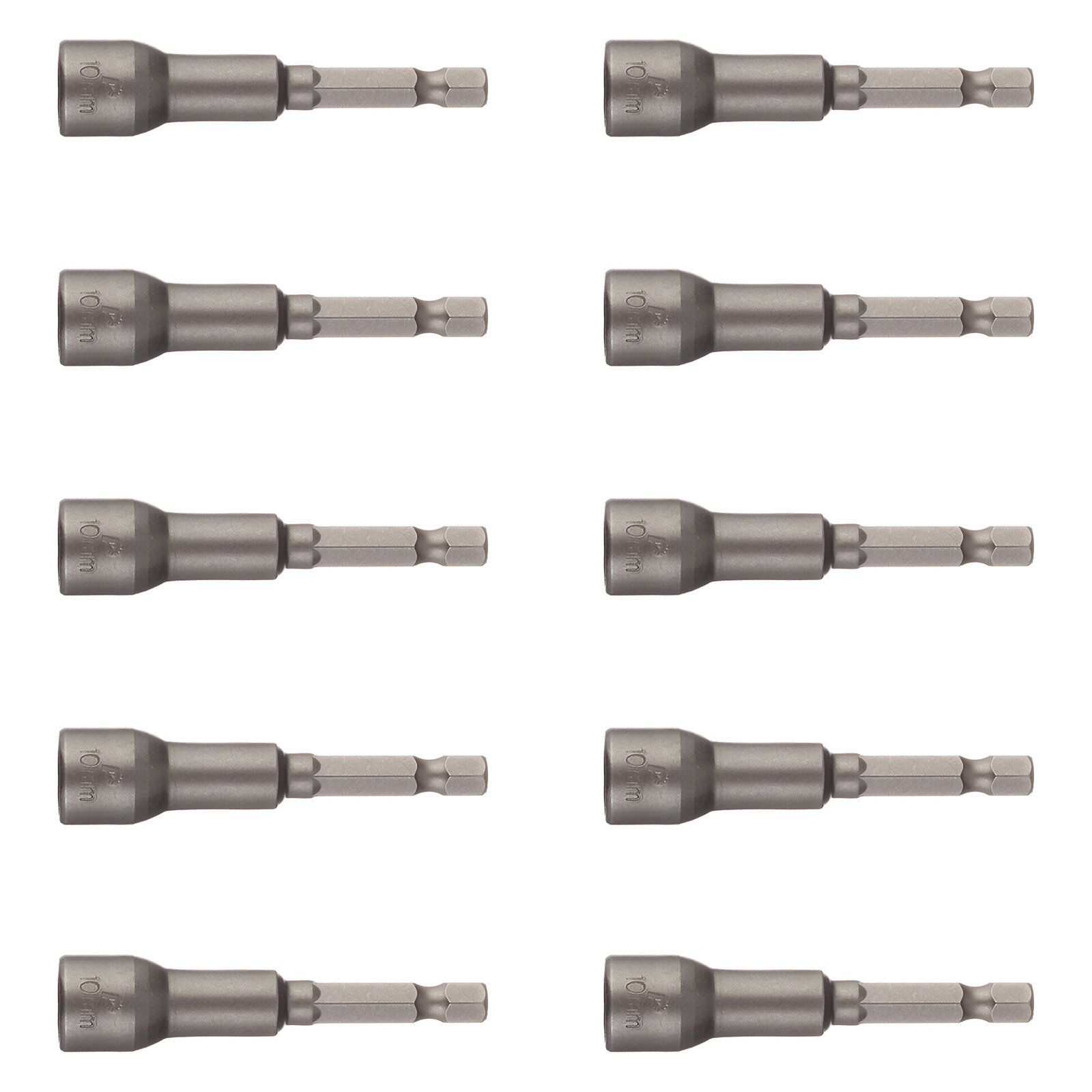 Адаптер для болтов и саморезов Практика (035-141) 10 мм L65 мм магнитный шестигранная головка (10 шт.)