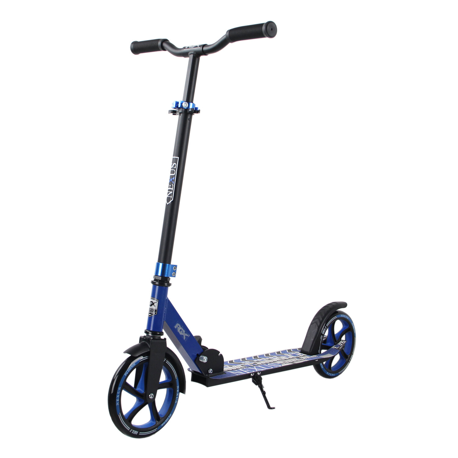 Самокат RGX Nexus, городской, складной, алюминиевый, максимальная нагрузка 100 кг, синий
