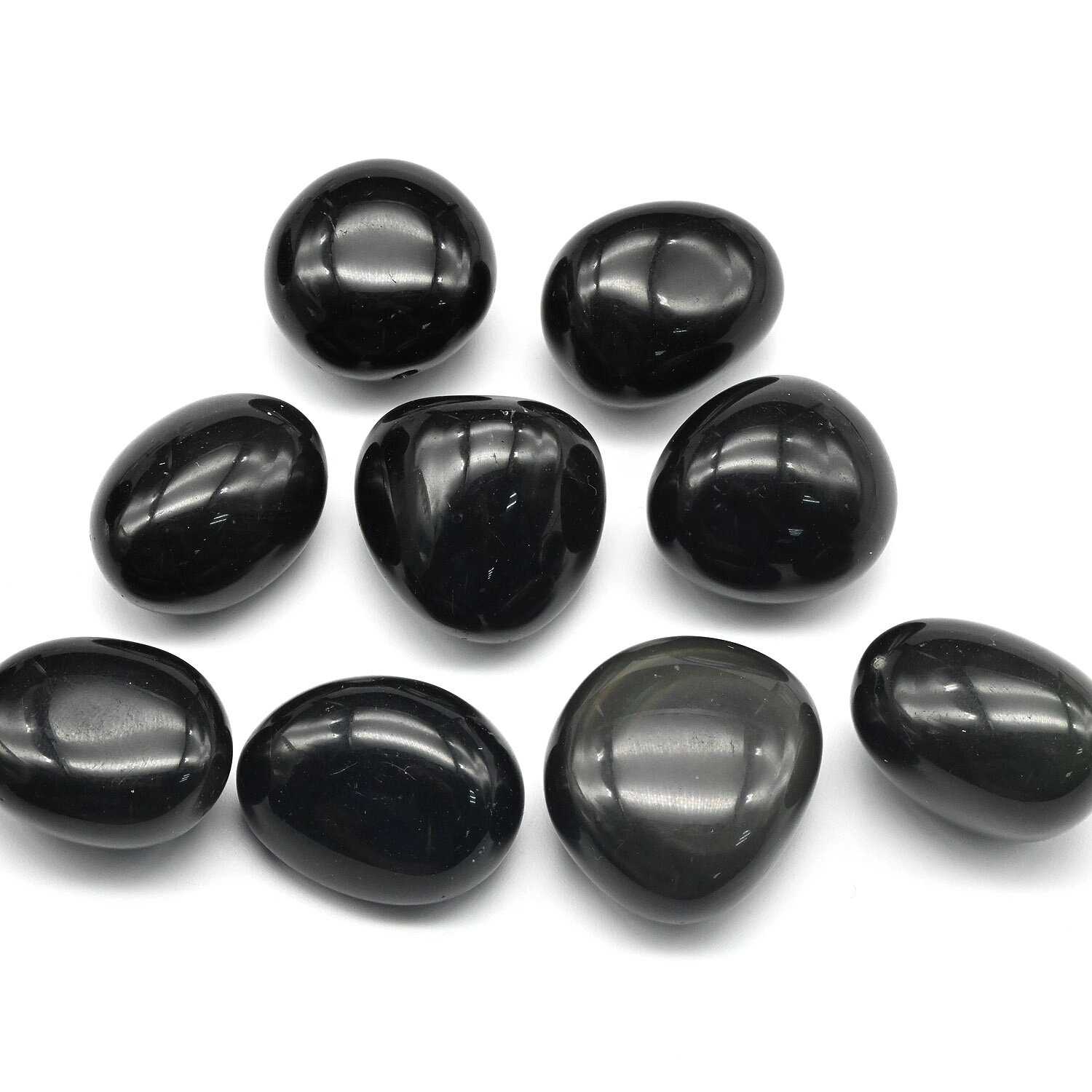 Минерал обсидиан радужный 27*20*19мм, 10-19г .