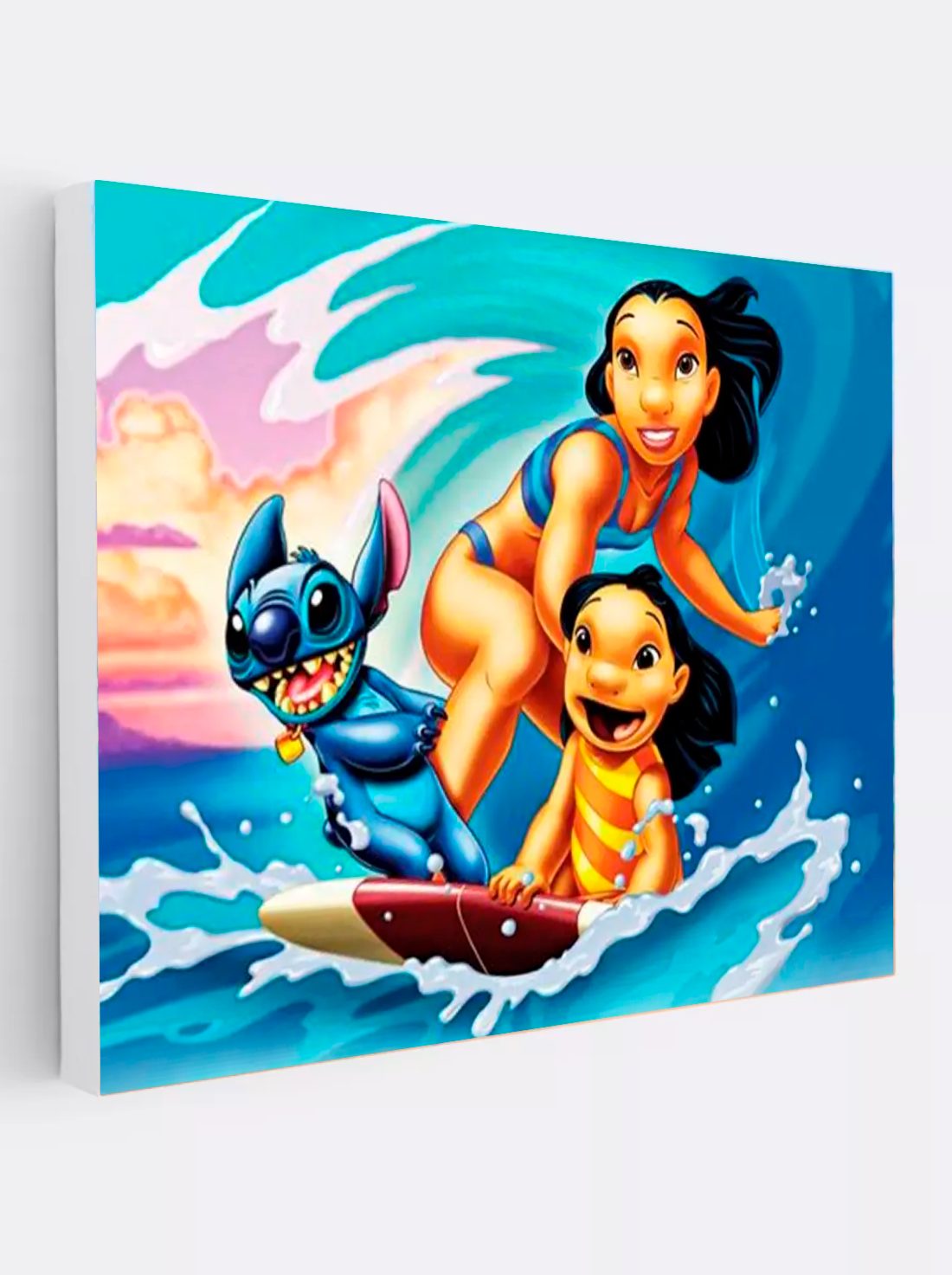 Картина по номерам "Лило и Стич" 40х50 см, хлопковый холст на подрамнике, акрил, АртТойс