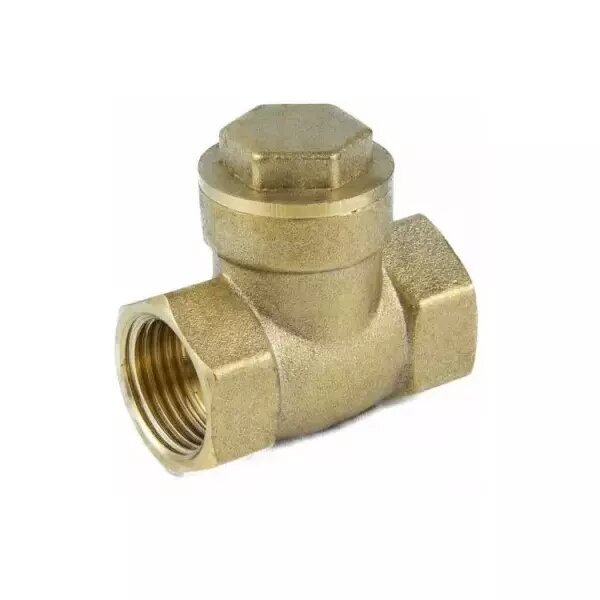 Клапан обратный 1 1/4" поворотный DN32 латунь Aquasfera