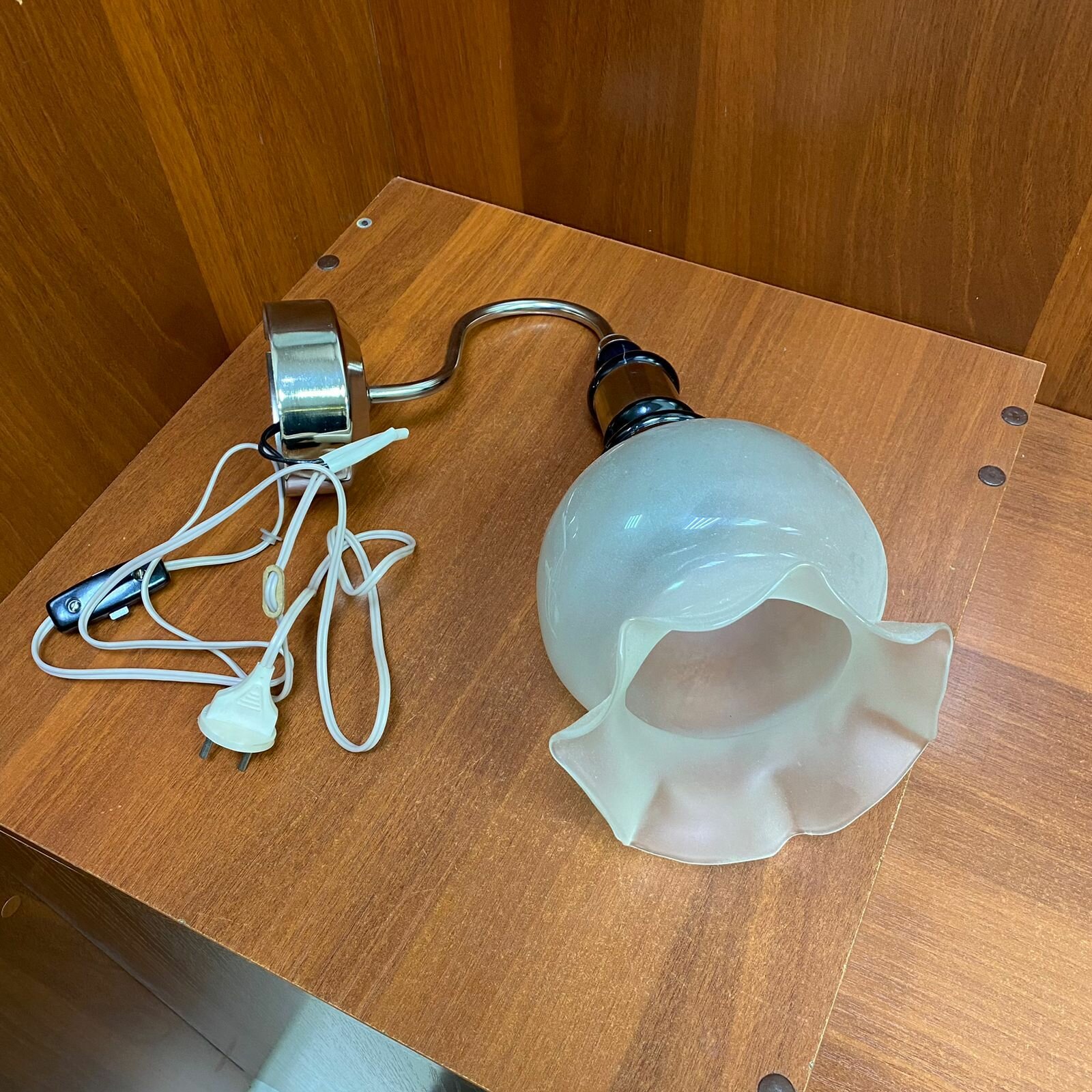 Светильник-ночник настенный СССР, Новый с хранения Кзыл ТУ, Фарфор