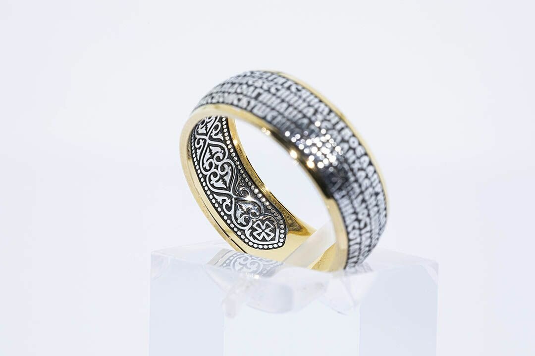 Кольцо тонкое, серебро, 925 проба, оксидирование