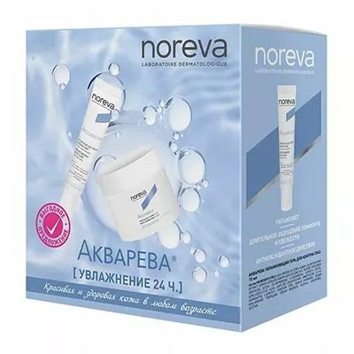 Noreva Акварева Набор Увлажнение 24ч крем 50мл + гель 15мл