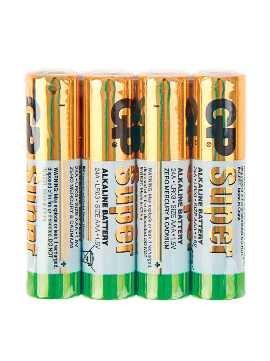 Батарейки комплект 4 шт, алкалиновые