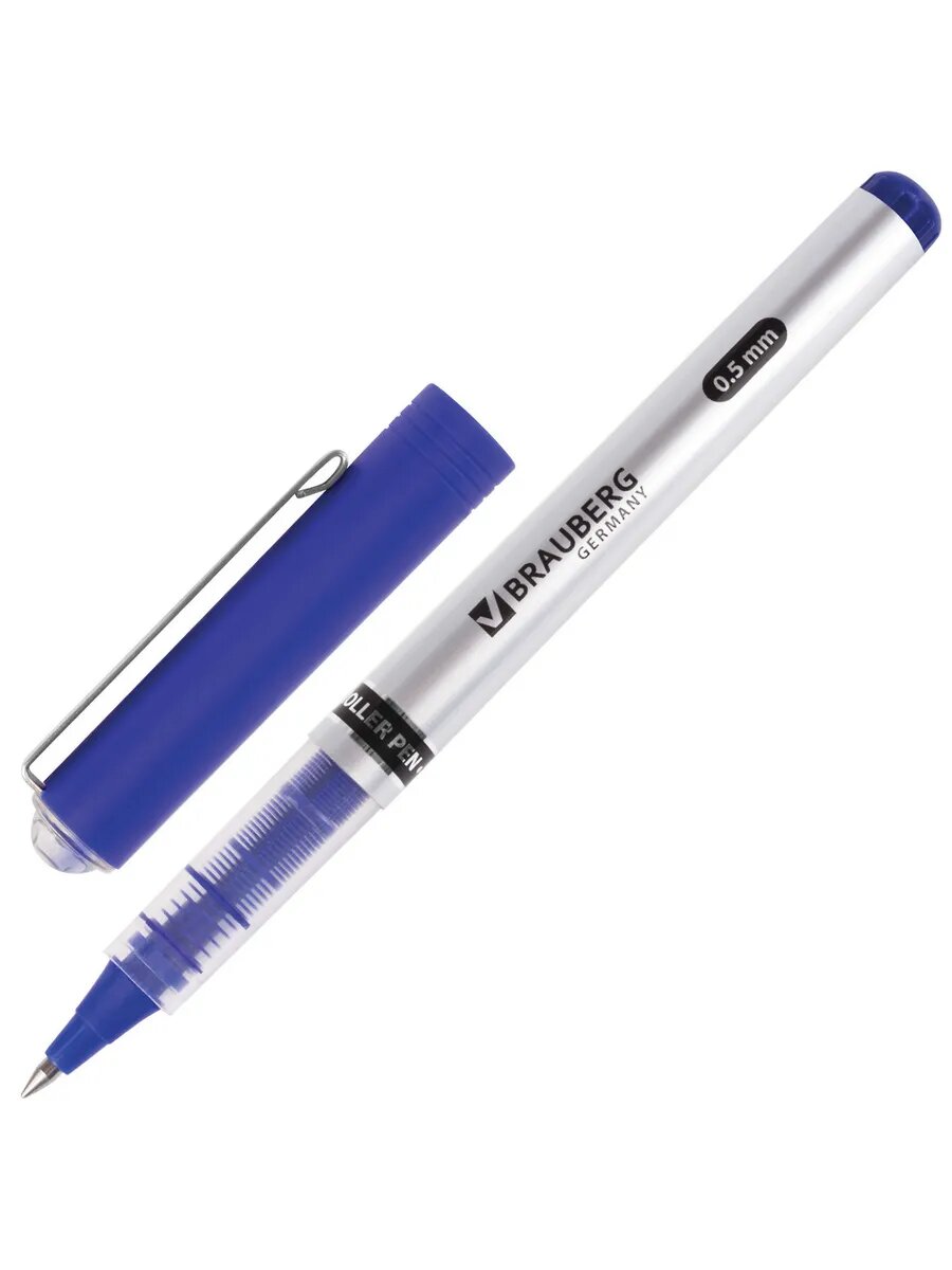 Ручка-роллер Flagman синяя 0,3 мм, 3 шт.