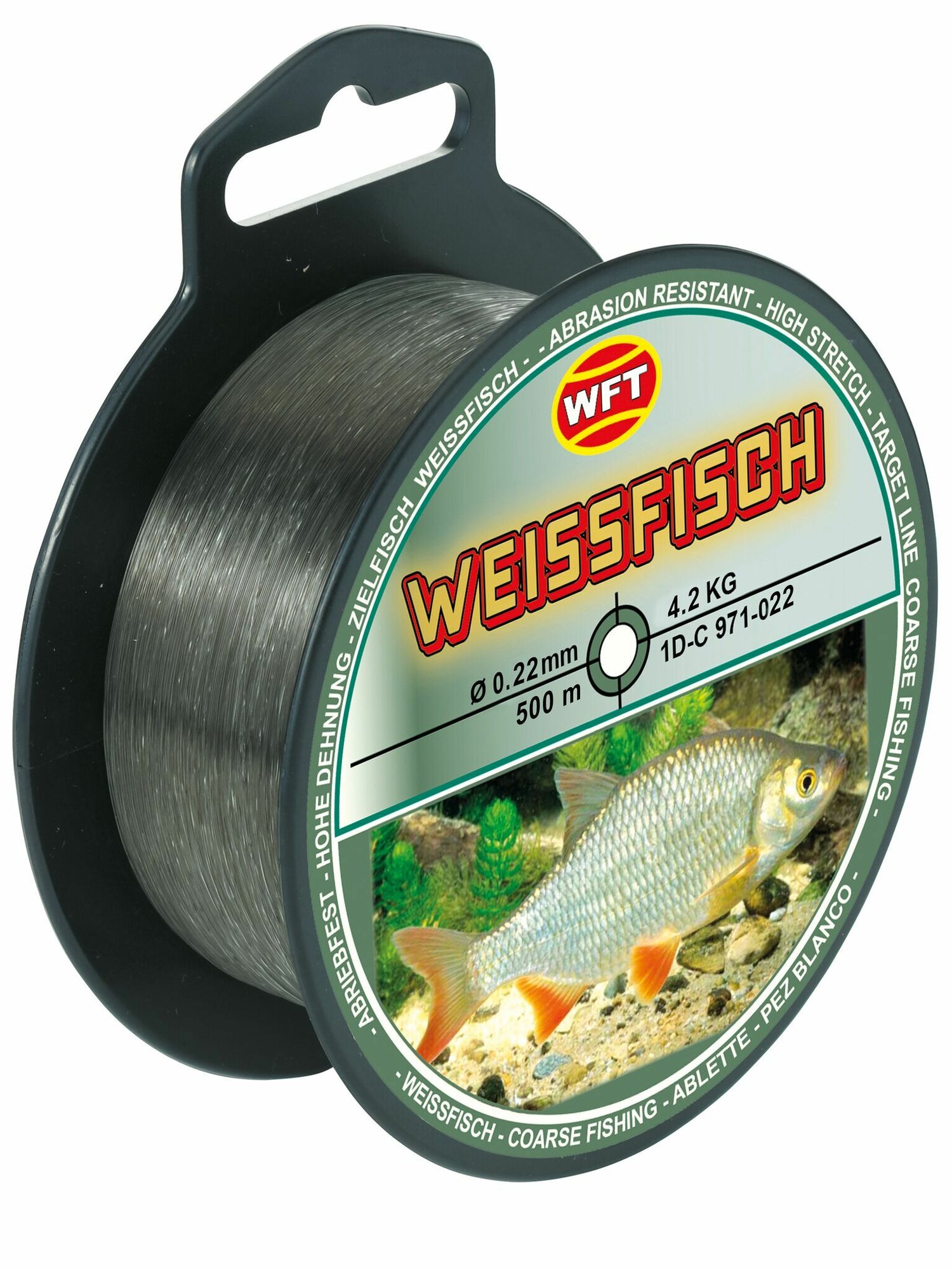 Леска монофильная для летней рыбалки WFT Zielfisch WEISSFISCH (мирная рыба) 500/022