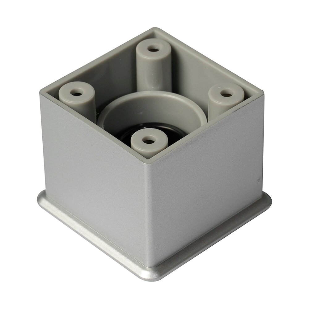 Опора мебельная квадратная h45 мм сатин