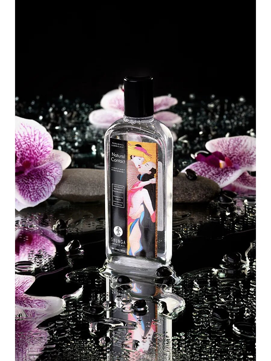Лубрикант SHUNGA "Natural Contact", на водной основе, с глицерином, 125мл