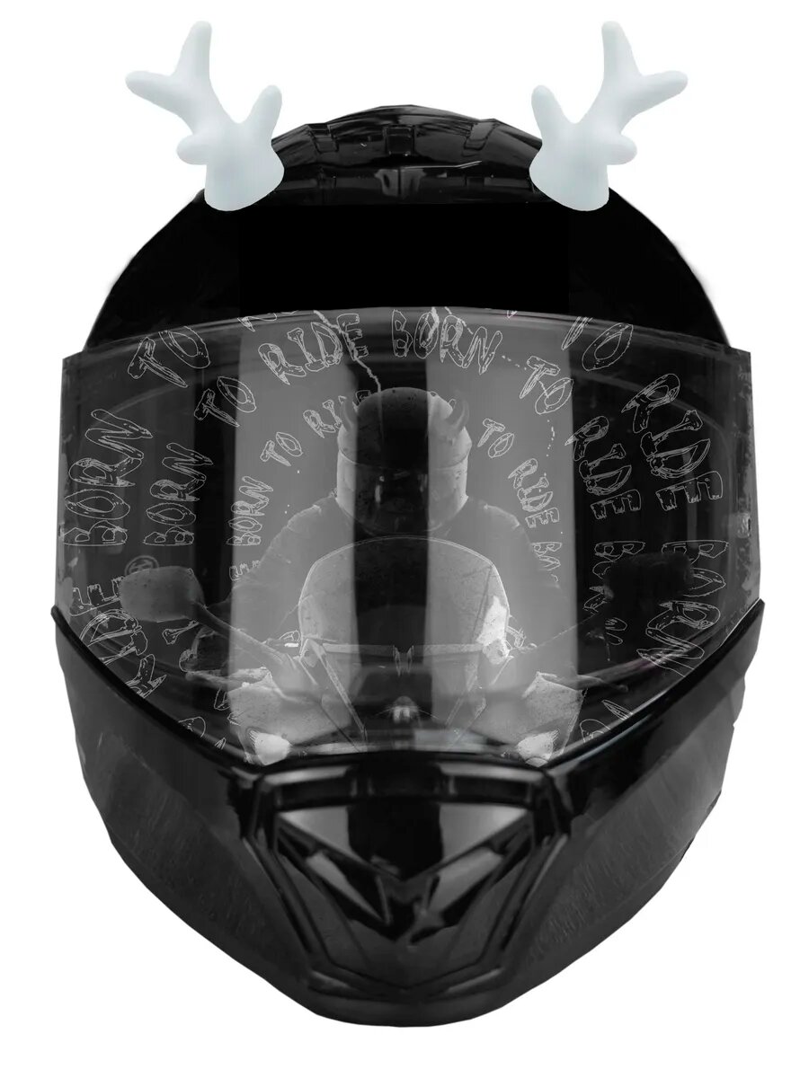 Рожки оленя "Бемби" MOTOTOR для мото / вело и горнолыжного шлема