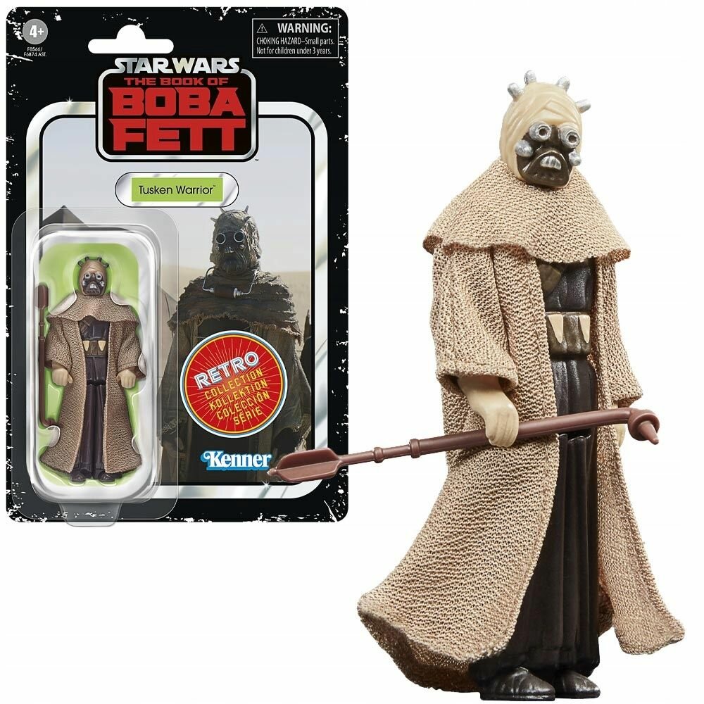 Фигурка Hasbro Star Wars Retro - Фигурка Тускенского Воина 9,5 см Книга Бобы Фетта - Хасбро Звездные Войны F8566