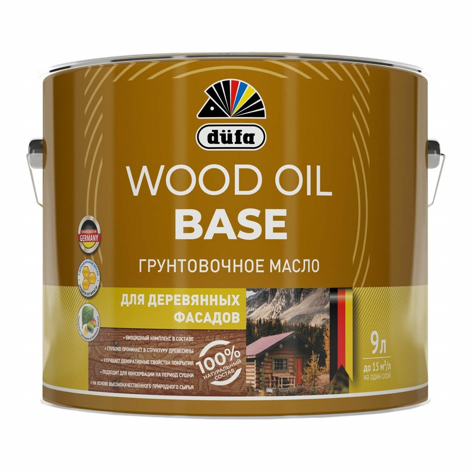 Масло грунтовочное для деревянных фасадов Dufa Wood Oil Base (9л)