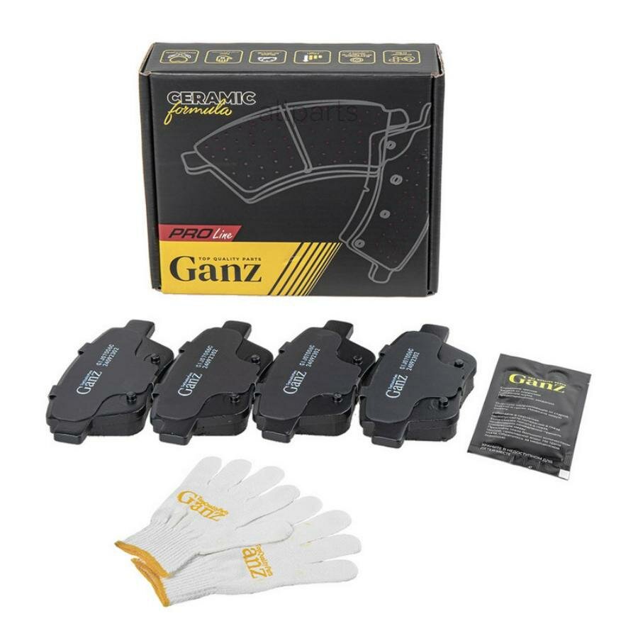 GANZ GIJ07006C Колодки задние PRO-Line Ceramic AD VW SEAT SKODA PA 03->06 GANZ GIJ07006C
