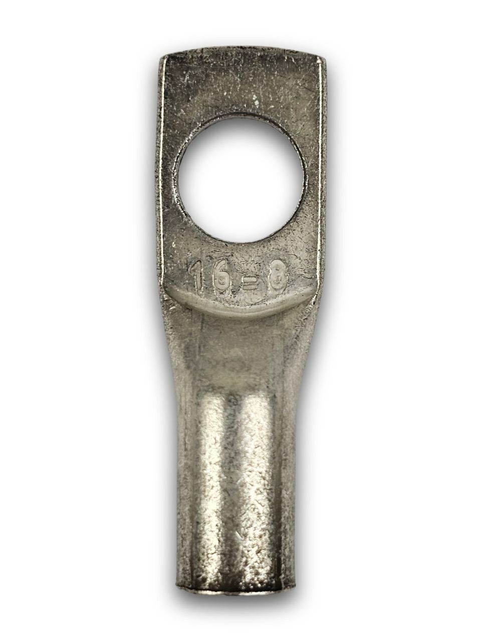 Наконечник медный луженый ТМЛ-Р 16-8 (для кабеля сечением 16мм2 - диаметр отверстия 8мм)