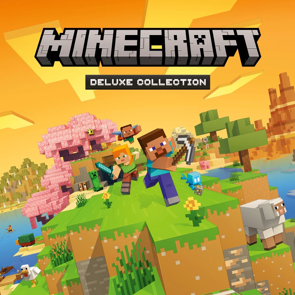Minecraft Deluxe Collection для Sony PlayStation | PS5 на русском языке | Игра навсегда | Быстрая доставка (Турция)