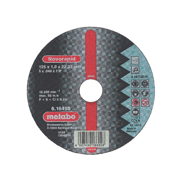 Диск отрезной по металлу 150x22,2 мм Metabo 616448000