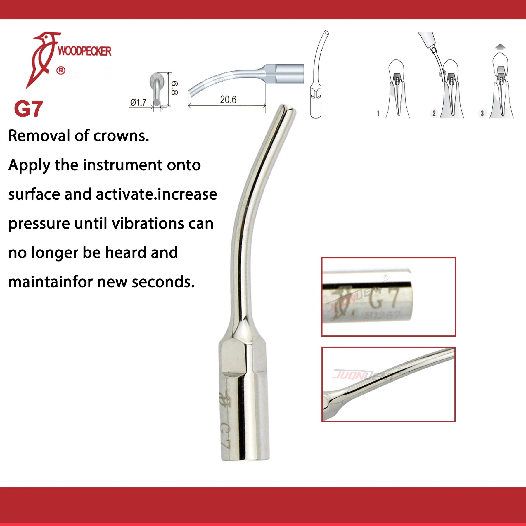 Ультразвуковой наконечник Woodpecker G7, 1 шт