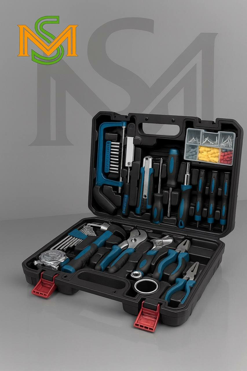 Набор инструментов для дома и автомобиля в кейсе, профессиональный набор, 140 предметов