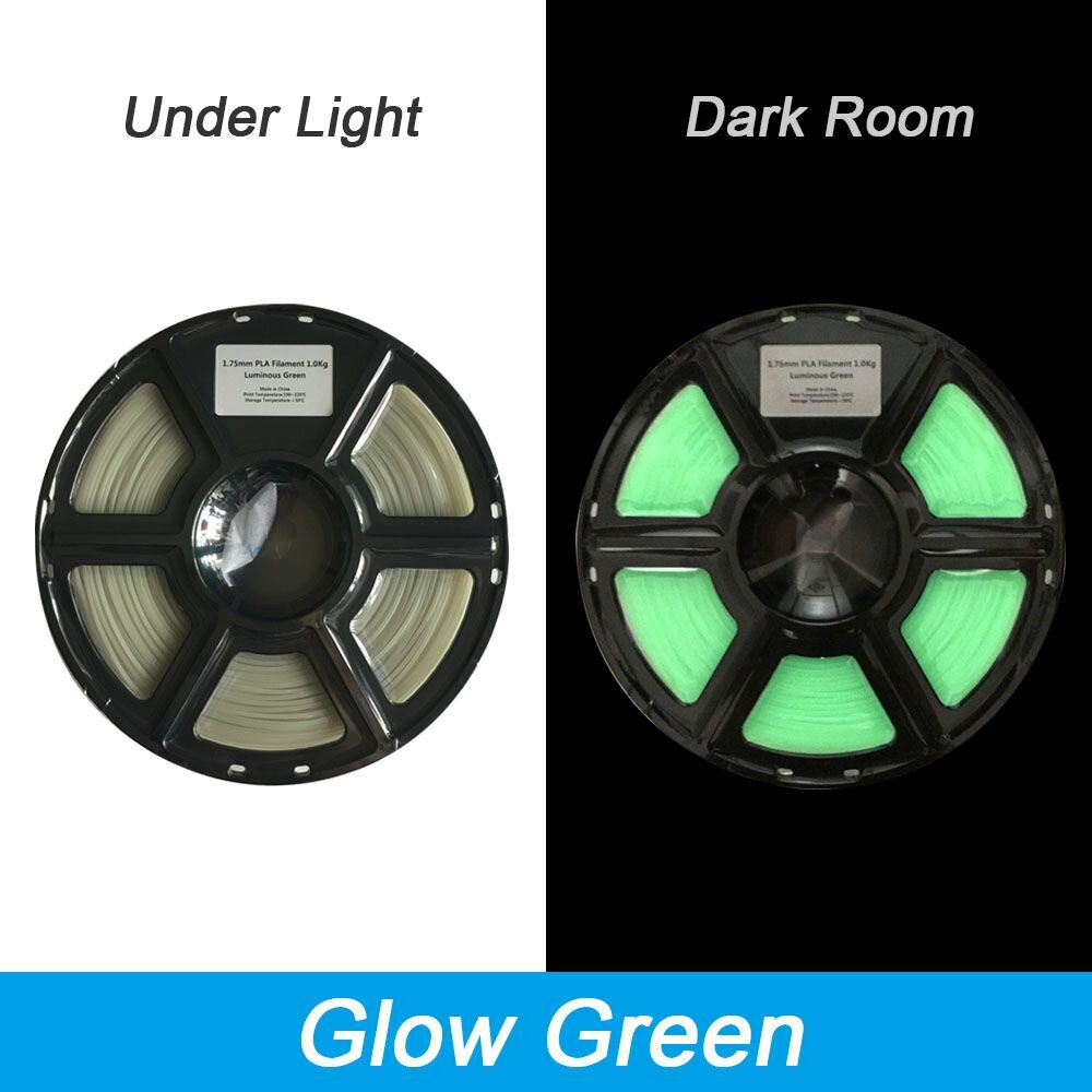 Нить OPY 1.75 Glow PLA пластиковый материал 1 кг Нить для 3D-принтера Green Color