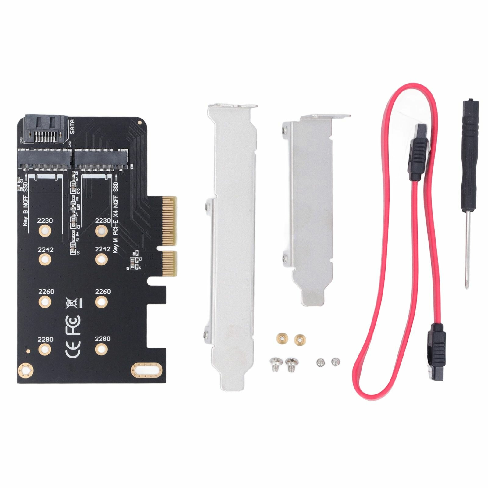 Адаптер mSATA - M.2 NGFF B Key, конвертер, корпус